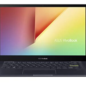 ASUS VivoBook Flip 14 Thin and Light 2-in-1 Laptop, 14” FHD Touch Display, AMD Ryzen 5 4500U, 8GB DDR4 RAM, 256GB SSD, Glossy, Stylus, Fingerprint Reader, Windows 10 Home, Bespoke Black, TM420IA-DB51T