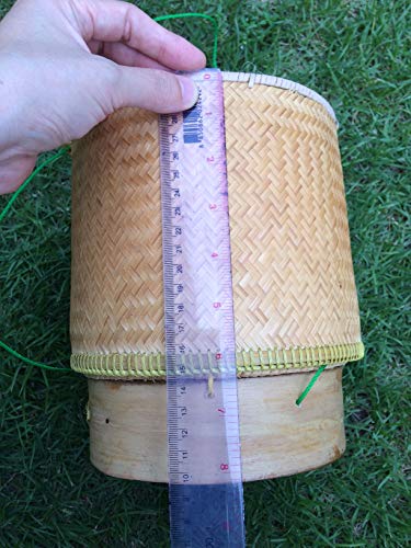 SAWADEE Kratip Thai Handicraft Bamboo Sticky Rice Basket Box Container 7"