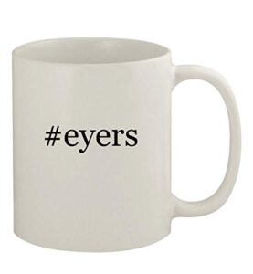 knick knack gifts #eyers - 11oz ceramic white coffee mug, white