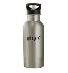 knick knack gifts got eyers? - 20oz stainless steel water bottle, silver