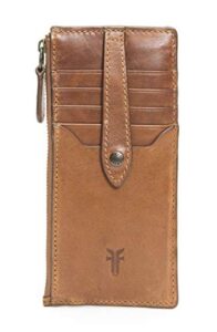 frye womens melissa snap card wallet, cognac, one size us