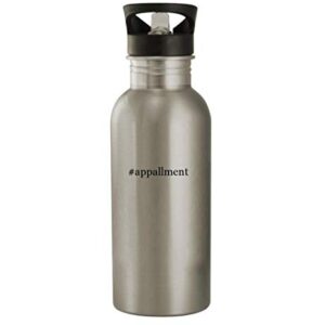 Knick Knack Gifts #appallment - 20oz Stainless Steel Water Bottle, Silver