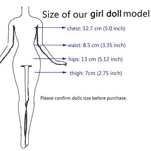 BJDBUS 42 pcs Doll Clothes and Accessories Including 10 pcs Fashion Mini Dresses 32 pcs Shoes, Glasses, Necklaces, Handbag, Hangers Accessories for 11.5 Inch Girl Doll