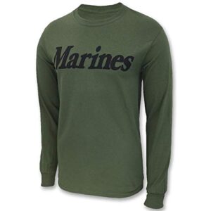 united states marine corps core long sleeve t-shirt, xx-large, od green