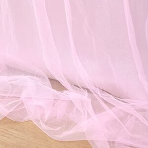 Pink Tulle Backdrop 5ftx7ft Backdrop Curtains for Baby Shower Baby Shower Sheer Curtain Birthday Party Satin Wedding Drapes Easter Decoration