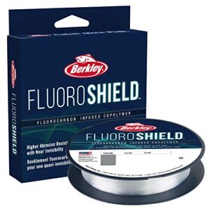 berkley fluoroshield™, clear, 15lb | 6.8kg, 300yd | 274m fishing line, suitable for freshwater environments