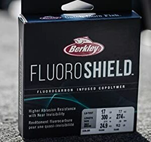 Berkley FluoroShield™, Clear, 15lb | 6.8kg, 300yd | 274m Fishing Line, Suitable for Freshwater Environments