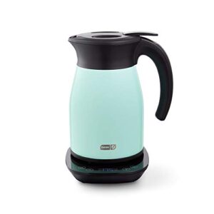 dash insulated electric kettle, cordless hot water kettle - matte aqua, 57oz/1.7l