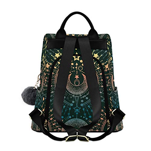 ALAZA Moon & Star Alchemy Magical Backpack Purse for Women Anti Theft Fashion Back Pack Shoulder Bag