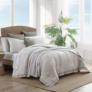 Tommy Bahama - King Comforter Set, Cotton Bedding with Matching Shams, All Season Home Decor (Abalone Beige, King)