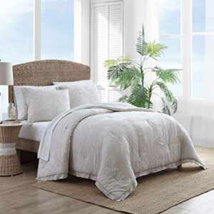 Tommy Bahama - King Comforter Set, Cotton Bedding with Matching Shams, All Season Home Decor (Abalone Beige, King)