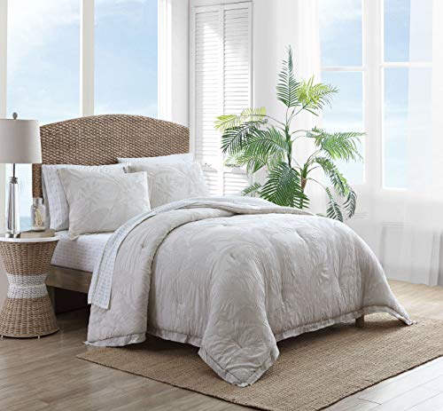 Tommy Bahama - King Comforter Set, Cotton Bedding with Matching Shams, All Season Home Decor (Abalone Beige, King)