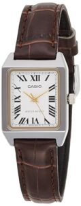 casio analog ltp-v007l-7b2udf, brown, strip