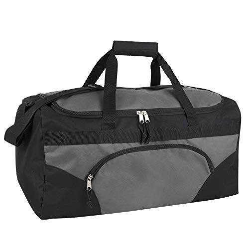 40 Liter, 22 Inch Duffle Bags for Women, Men, Travel Heavy Duty (Grey)