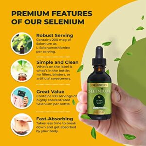 Go Nutrients Selenium 200 mcg Supplement | Go Nutrients Nascent Iodine Supplement | High Potency Liquid Drops - Non-GMO, Gluten-Free