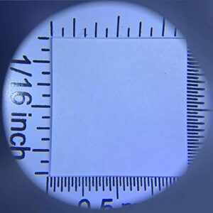 Handheld 10X Magnifier Loupe Optical Glass Magnifying Glass with Light Scale Magnifying Jewelry Loupe with Measure Scale