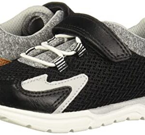 OshKosh B'Gosh Boy's EverPlay Bohemia Running Shoe, Black, 4 Toddler