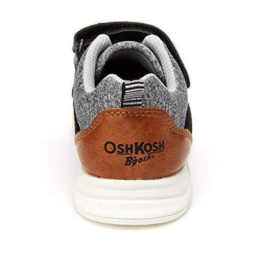 OshKosh B'Gosh Boy's EverPlay Bohemia Running Shoe, Black, 4 Toddler