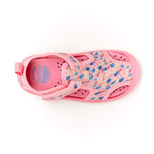 OshKosh B'Gosh Girls Aquatic Water Shoe Sport Sandal, Fuchsia/Multi, 9 Wide Toddler