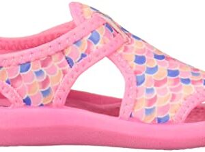 OshKosh B'Gosh Girls Aquatic Water Shoe Sport Sandal, Fuchsia/Multi, 9 Wide Toddler