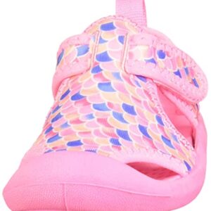 OshKosh B'Gosh Girls Aquatic Water Shoe Sport Sandal, Fuchsia/Multi, 9 Wide Toddler