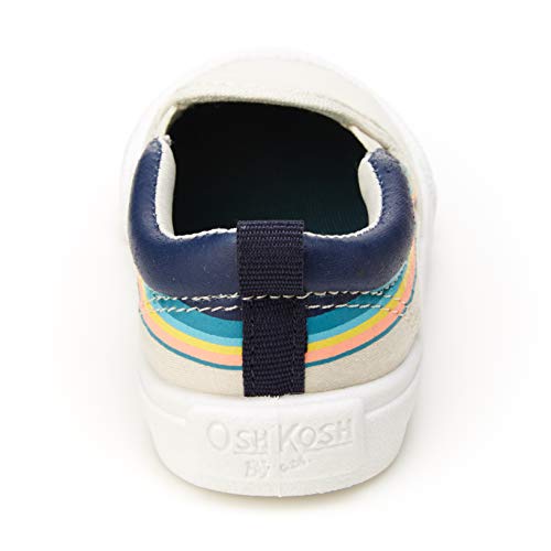 OshKosh B'Gosh boys Oatis Sneaker, White Multi, 8 Toddler US