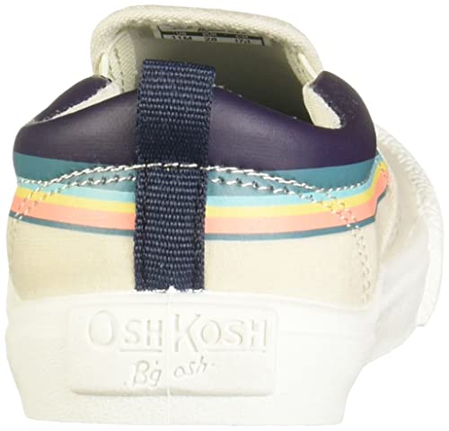 OshKosh B'Gosh boys Oatis Sneaker, White Multi, 8 Toddler US