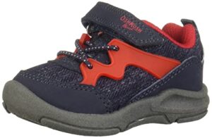 oshkosh b'gosh b'gosh everplay wizard kids’ tennis shoes boys’ sneakers, navy/red, 4 toddler