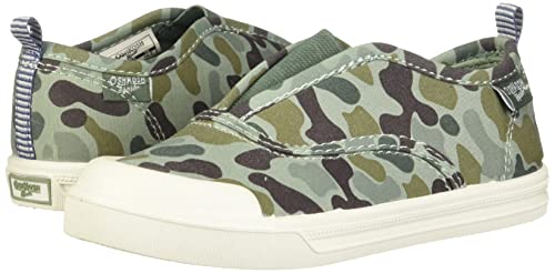 OshKosh B'Gosh Boy's Fishar Sneaker, Camo, 7 Toddler