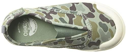 OshKosh B'Gosh Boy's Fishar Sneaker, Camo, 7 Toddler