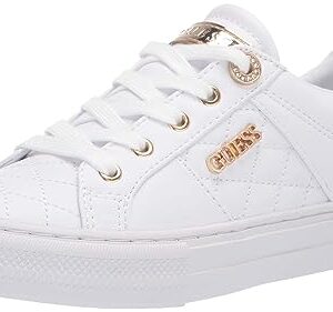 Guess Women's Loven Sneaker, White, 9