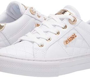 Guess Women's Loven Sneaker, White, 9