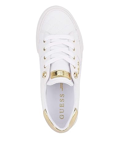 Guess Women's Loven Sneaker, White, 9