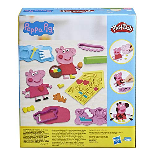 Play-Doh Peppa Pig Stylin' Set, Peppa Pig Playset with 9 Cans and 11 Tools, Peppa Pig Toys for 3 Year Old Girls and Boys and Up