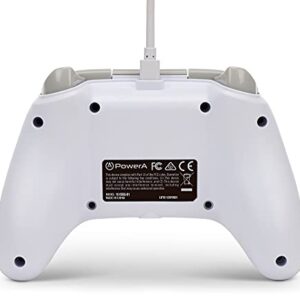 PowerA Wired Controller for Xbox Series X|S - White, gamepad, video game / gaming controller, works with Xbox One