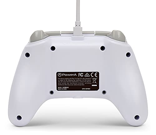 PowerA Wired Controller for Xbox Series X|S - White, gamepad, video game / gaming controller, works with Xbox One