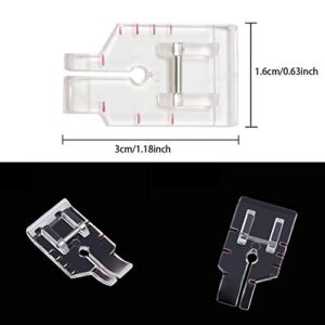 Clear View Presser Foot, 1/4 Inch Quilting Presser Foot, Fit for Singer Brother Babylock Janome Simplicity Low Shank Sewing Machine（2pcs）