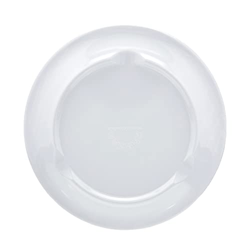 AmazonCommercial Melamine Oval Plate, 6 Piece Set, 6.5 Inch, White