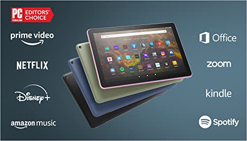 Amazon Fire HD 10 tablet, 10.1", 1080p Full HD, 32 GB, (2021 release), Lavender