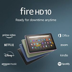 Amazon Fire HD 10 tablet, 10.1", 1080p Full HD, 32 GB, (2021 release), Lavender