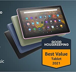 Amazon Fire HD 10 tablet, 10.1", 1080p Full HD, 32 GB, (2021 release), Lavender