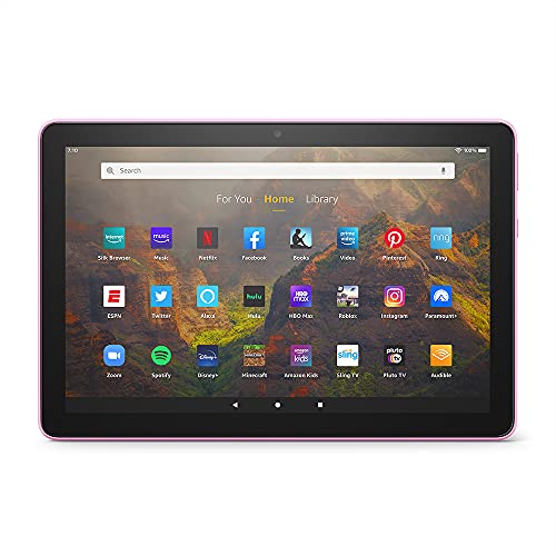 Amazon Fire HD 10 tablet, 10.1", 1080p Full HD, 32 GB, (2021 release), Lavender