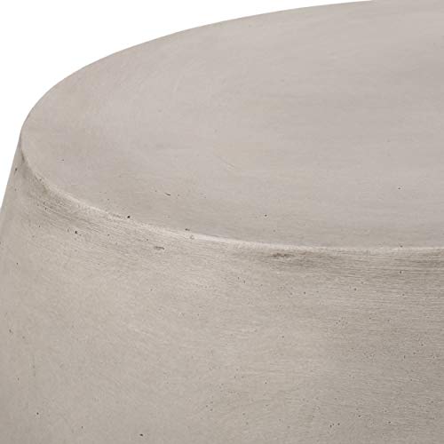 Christopher Knight Home 313405 Side Table, Light Gray