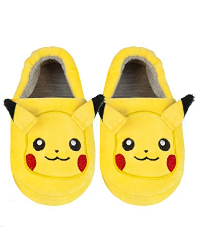 Pokemon Pikachu Slippers for Boys and Girls 3D Character Kid's Footwear 30 EU Yellow