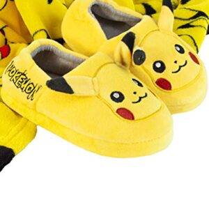 Pokemon Pikachu Slippers for Boys and Girls 3D Character Kid's Footwear 30 EU Yellow