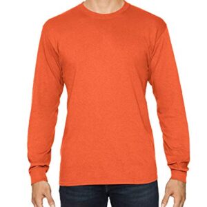 Gildan Adult Heavy Cotton 5.3 oz. Long-Sleeve T-Shirt L Orange