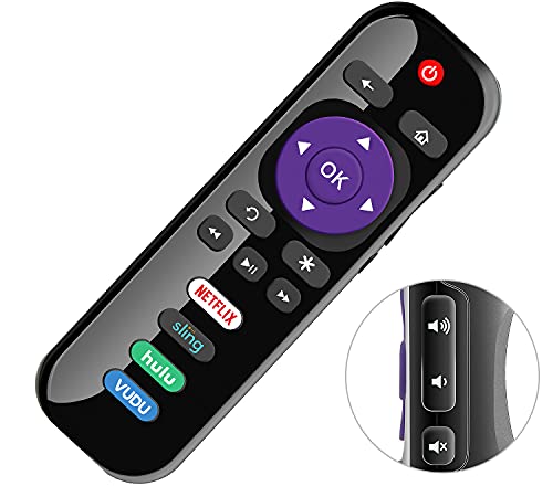 Gvirtue Universal Remote Control RC280 RC282 Replacement for All TCL Roku Smart 4K UHD LED QLED TV with Netflix Sling Hulu Vudu Button