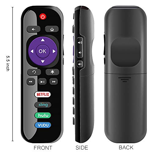 Gvirtue Universal Remote Control RC280 RC282 Replacement for All TCL Roku Smart 4K UHD LED QLED TV with Netflix Sling Hulu Vudu Button