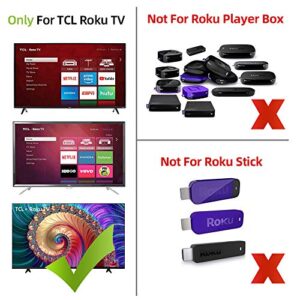 Gvirtue Universal Remote Control RC280 RC282 Replacement for All TCL Roku Smart 4K UHD LED QLED TV with Netflix Sling Hulu Vudu Button