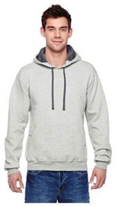 fruit of the loom adult 7.2 oz. sofspun® hooded sweatshirt l oatmeal heather